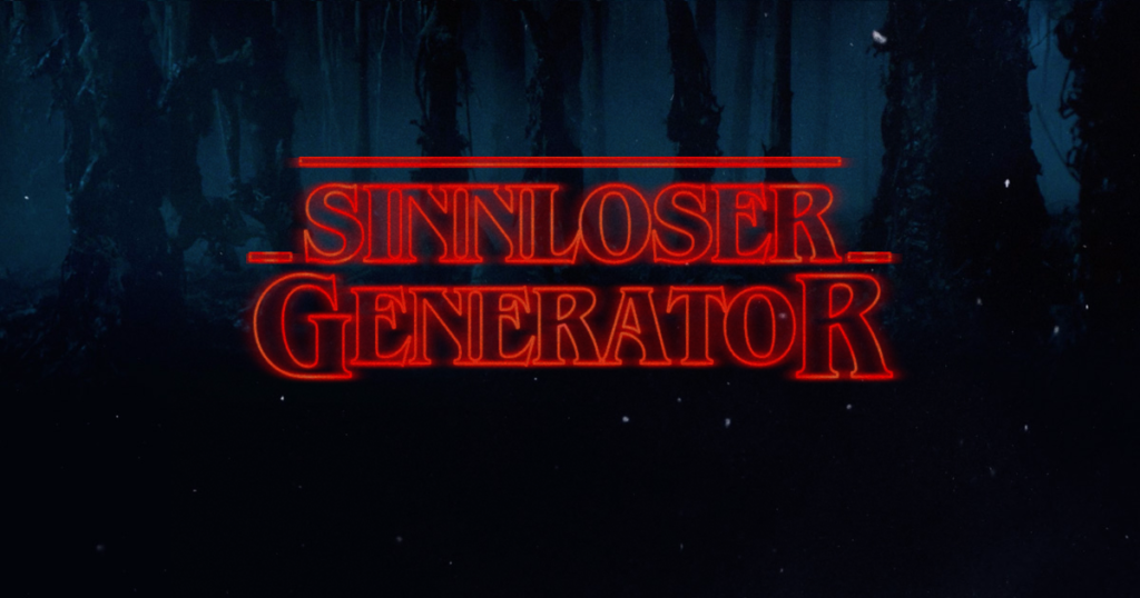Stranger Things Generator