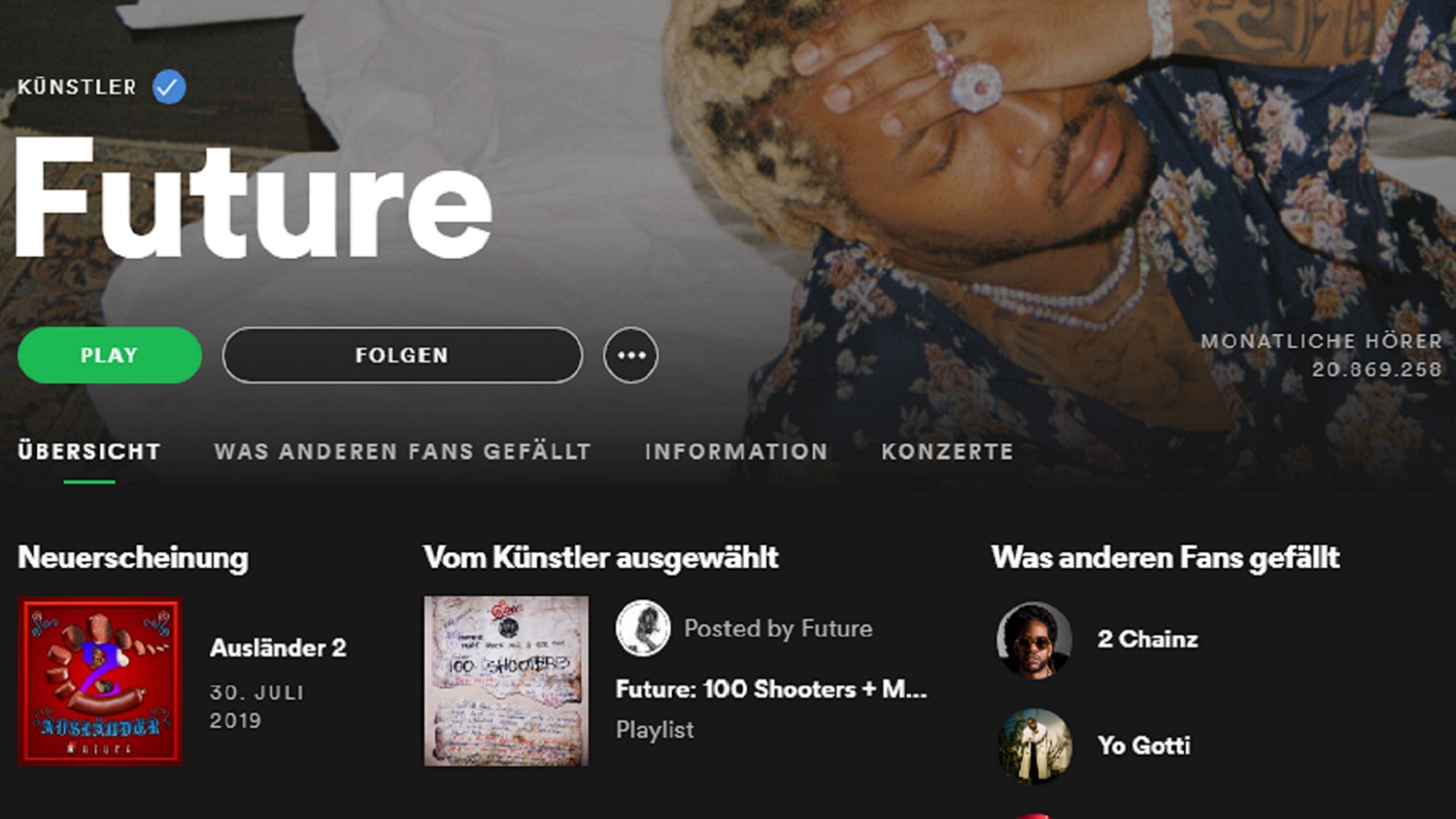 Fehler bei Spotify: Deutscher Future wird über Nacht berühmt