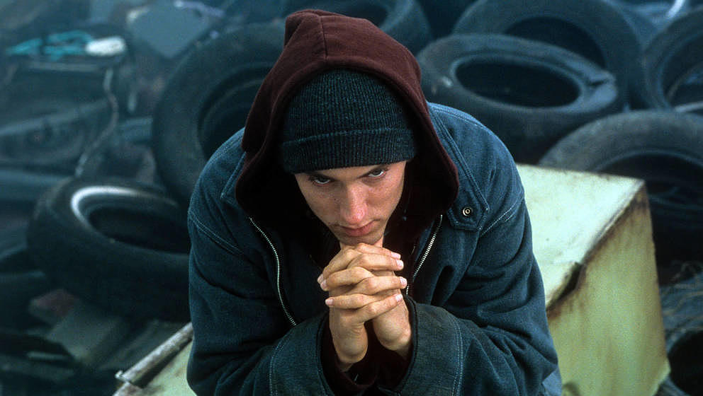 Eminem ist zum 20. Jubiläum von „8 Mile“ auf dem Cover eines „Spider ...